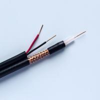 China LSZH Jacket 48W CCTV Coaxial Cable With Power HDPE Insulation for sale
