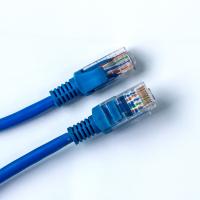 China Blue 0.5m Cat5e Patch Cord Utp Copper Network Cable for sale