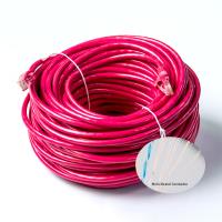 China Red PVC 250Mbps Cat6 Patch Cord 23AWG 4P ANSI Standard for sale
