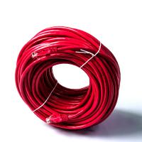 China Red PVC 250Mbps Cat6 Patch Cord 23AWG 4P ANSI Standard for sale