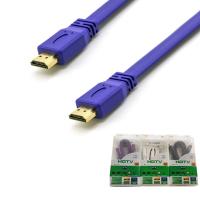 China Computer TV HD 3m Flat HDMI CCS Cable With Gold Plating Connector for sale