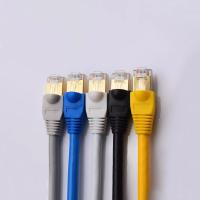 China Cat6a UTP Lan 10gbps Ethernet Cable 23AWG FTP Patch Cord for sale