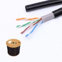 China Lan Cable 4 Pair UTP Cat5e Cable High Speed Double PE Outdoor Color Customized for sale