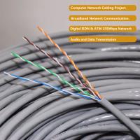 China HDPE Insulation 1000ft Cat5e Ethernet Cord 4Pairs UTP Type for sale
