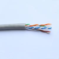 China Twisted Pair UTP 4P Cat6 Lan Cable Diameter 7.00mm Blue PVC Jacket for sale