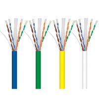 China LDPE Sheath 0.54mm Cat6 Lan Cable Bare Copper Round Wire for sale