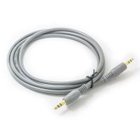 China Gold Plated 3.5 To 3.5 Stereo Audio Cable Grey Independent Packaging for sale