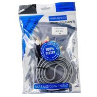 China Gold Plated 3.5 To 3.5 Stereo Audio Cable Grey Independent Packaging for sale