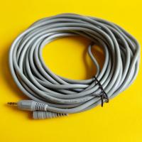 China Male To Female Stereo AUX Extender Cable Grey Color for sale