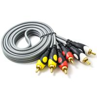 China OD 13.5 Multi Bare Copper 3 Core RCA Cable For Speaker Audio for sale