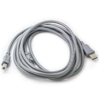 China Gray A Male To B Male Data Transfer USB 2.0 Cable 5M Customized for sale