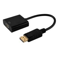 China 1.4Version Black DP to HDMI Display Port to HDMI Laptop to TV Adapter Cable for sale