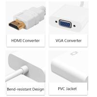 China Set Top Box To TV HD Converter HDMI TO VGA Adapter Cable With Chip for sale