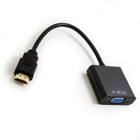 China Set Top Box To TV HD Converter HDMI TO VGA Adapter Cable With Chip for sale