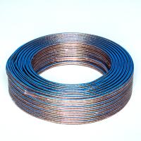 China OEM Flat Speaker Transparent Wire 2x0.75mm Loudspeaker Cable for sale
