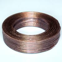 China OEM Flat Speaker Transparent Wire 2x0.75mm Loudspeaker Cable for sale