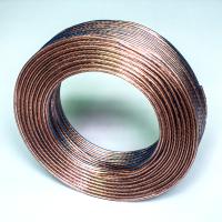 China OEM Flat Speaker Transparent Wire 2x0.75mm Loudspeaker Cable for sale