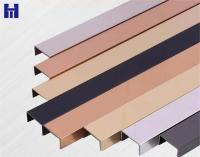 China Customized Shape Stainless Steel Angle Bar Rose Gold Silver Blue Purple for sale