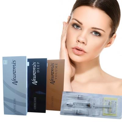 China Medical Natural Polymer Hyaluronic Acid Lip Injection 1ml Neuramis Filler For Nose for sale