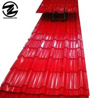 China 1800-2000mm Length Full Hard 0.55mm Galvanized Corrugated Iron Color Coated Roofing Sheet with Full for sale