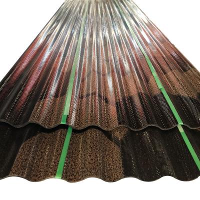 China strength Steel Plate 0.1-1mm Thickness Color Coated Metal Corrugated Roofing Sheets from G3302 Galvanized PPGI Steel for sale