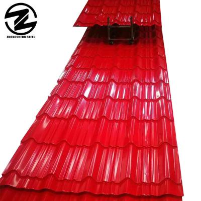 China 28 Gauge Hot Rolled 4*8FT Color Coated PPGI Wave Corrugated Roofing Sheet with BIS Certificate and Customized Size for sale