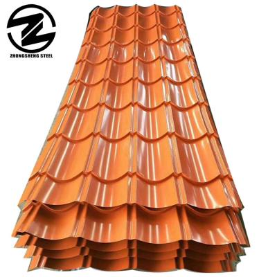 China Galvanized Coated PPGI Corrugated Roof Sheet Customized for Roofing Solutions and Applications DX51D DX52D DX53D z40 for sale