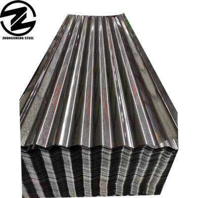 China Full Hard High Strength Galvanized Corrugated Metal DX51D Gi 18 Gauge Regular Spangle Corrugated Steel Roofing Sheet 1-12m Length for sale