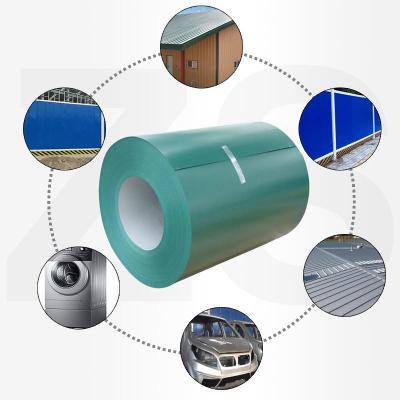 China Prepainted Galvanized Steel Coil RALColor Top-15-35 Coating Thickness for Roofing Sheets Building for sale