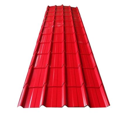 China Mid Hard Surface 0.5mm Thickness PPGI Roof Sheets in RAL 8004 and RAL 8001 Color Coated Galvanized Steel for Roofing Needs for sale
