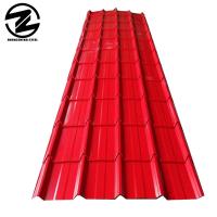 China High Strength Plate 0.38*1000mm Wave Red Prices IBR White Roofing Iron Sheets PPGI Corrugated Roofing Sheet Tolerance ±1% for sale