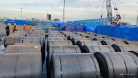 China ASTM A-131 A36 Q235 HR carbon MS Hot rolled steel coil Guaranteed and quantity 5*1500mm size for in non-alloy industries for sale
