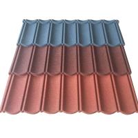 China Modern Design Style Colorful Stone Coated Metal Roofing Sheet Windproof Advantage Durable and Weather-Resistant for sale
