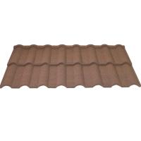 China Waterproof Stone Coated Roofing Sheets and Environmentally Friendly for Modern Construction 1340mm*420mm*0.4mm for sale