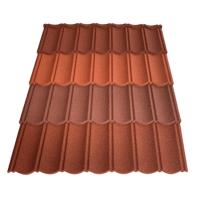 China Waterproof Stone Coated Roofing Sheets and Environmentally Friendly for Modern Construction 1340mm*420mm*0.4mm for sale