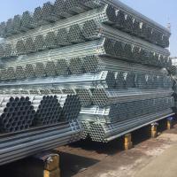 China Gas Pipe 0.8mm 1.2mm 1.5mm Thickness 37mm Galvanized Round Steel Pipe 6.4M Length for Gas Distribution Network for sale