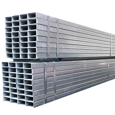 China 2x60x80x6000mm GI Square Pipe Galvanized Square and Rectangular Steel Pipe for Punching Processing Service Slightly Oiled for sale