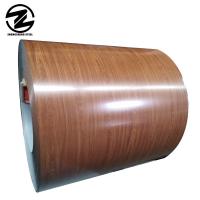 China Container Steel Wood Pattern Black Rolled Prepainted GI Sheet PPGI Galvanized Steel Coil with Top Coating Thickness 15-35 for sale