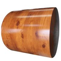 China Container Steel Wood Pattern Black Rolled Prepainted GI Sheet PPGI Galvanized Steel Coil with Top Coating Thickness 15-35 for sale