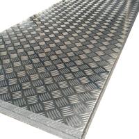 China Q235B Hot Dipped Galvanized Checkered Iron Floor Steel with 7 Days Stock and PVOC Certification in 1251-1500mm Width for sale