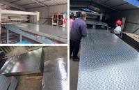 China ASTM 600MM 800MM Width A36 Grade Plate Checkered Galvanized Steel Plate for Ship Plate for sale