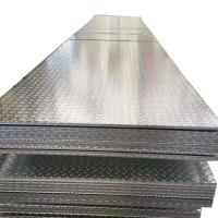 China GB Standard Durable Galvanized Checkered Plates Ideal for strength Steel Plate in Industrial Commercial Flooring for sale