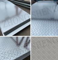 China Full Hard Steel Sheet Galvanised Checkered Plate for Competitive and Full Hardness in 600-1500mm Width for sale