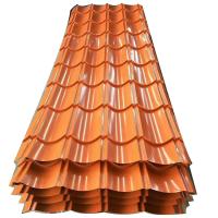 China Blue Color Corrugated Roofing Sheet with Color Coated Surface and 8-30/5-30um Primer Coating for sale