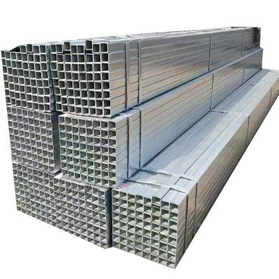 China Ms Rectangular Hollow Gi Pipe Galvanized Square Steel Pipe Tube with EN Standard and Plastic Pipe Cap End Protector for sale
