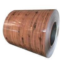 China Coil Weight 3-8 Tons PPGI Wood Patterned Roll Metal Prepainted Galvanized Steel Coil 0.4mm 1000mm Customized RAL Color for sale