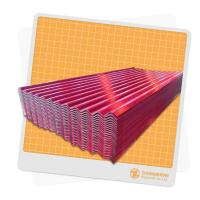 China 0.25mm Thickness Trapezoid Color Steel Roofing Sheet in BS Standard for Construction Industry for sale