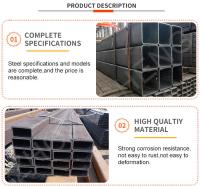 China Punching Processing Service 6m Length 38x38 3x3 Square Tube and 5x8 Rectangular Steel Pipe for Invoicing by Actual Weight for sale