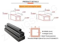 China Chemical Fertilizer Pipe Perfect Processing Performance with 1.5 8.18 mm Thickness 12X12 2.5x2.5 Hot Dip Steel Square Tube for sale
