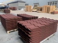 China Raw Material PVC ASA Coating Color Stone Chip Coated Metro Rooftile Roofing Sheet with and Colorful Design for sale